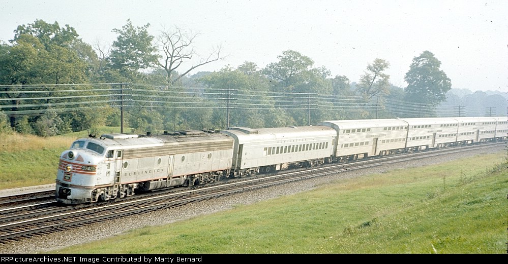 CB&Q 9948B With Afteroon Express